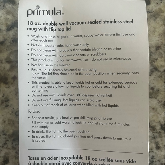 Primula | Dining | Nwt Primula 8 Oz Double Wall Vacuum Sealed Stainless ...